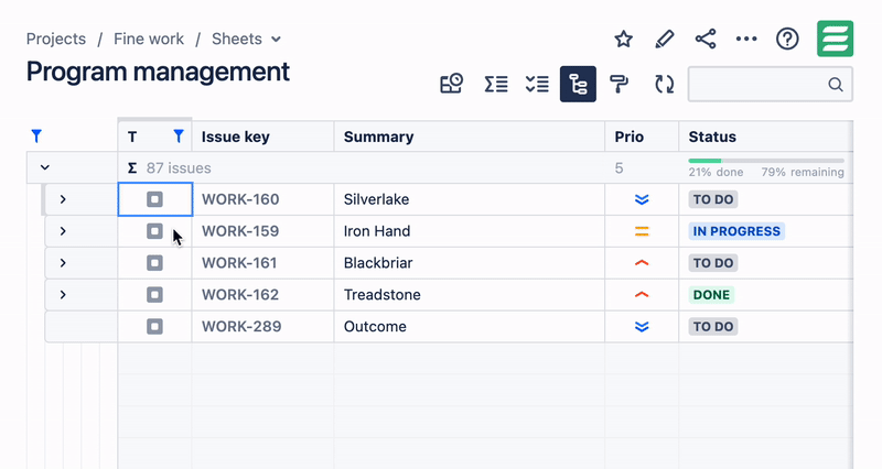 JQL to return epics and all their associated initi...