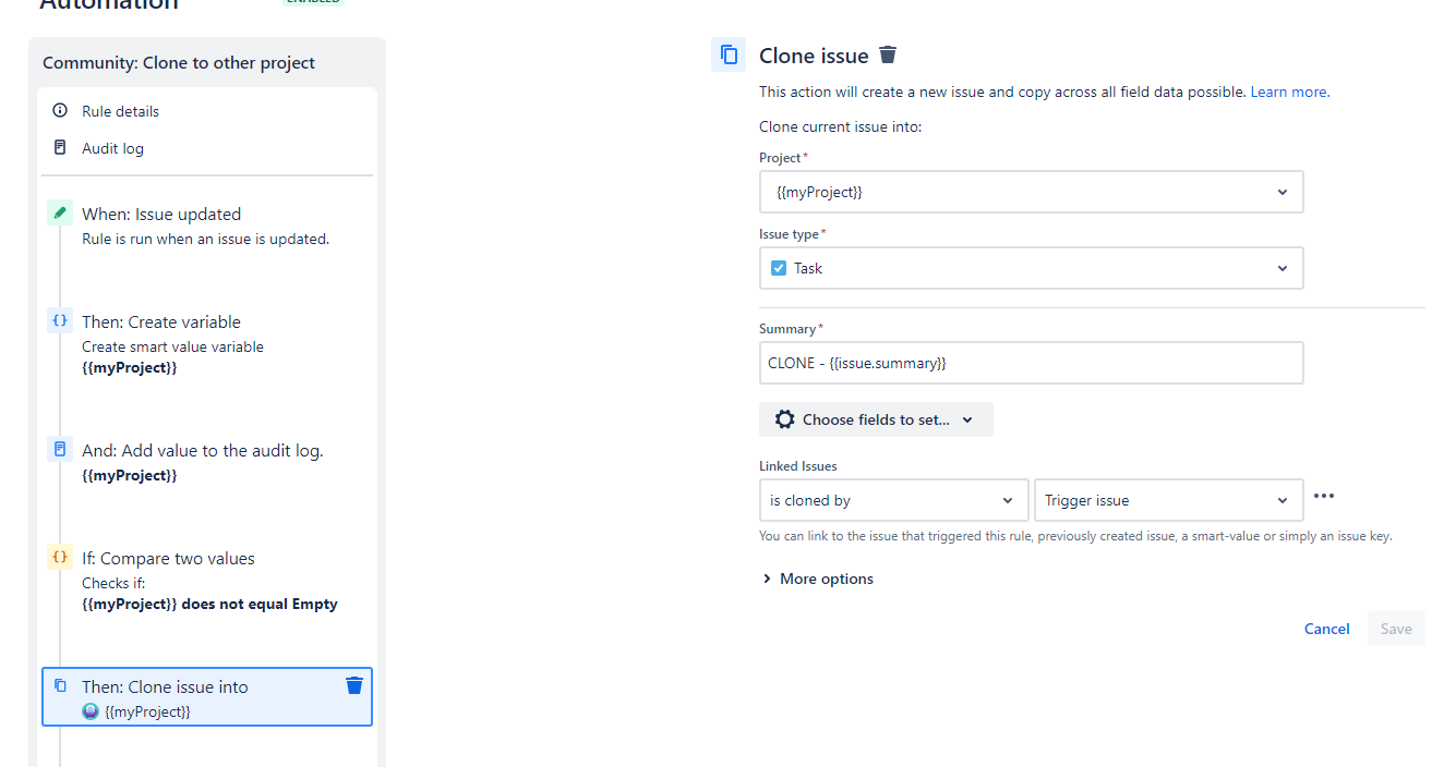 Solved: Cloning an issue from JSM to JS