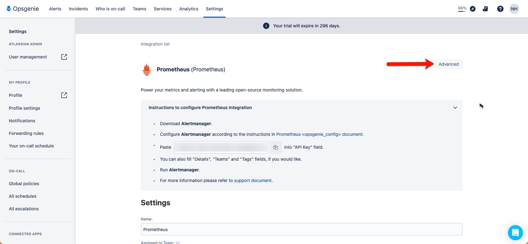 How to remove alert fields