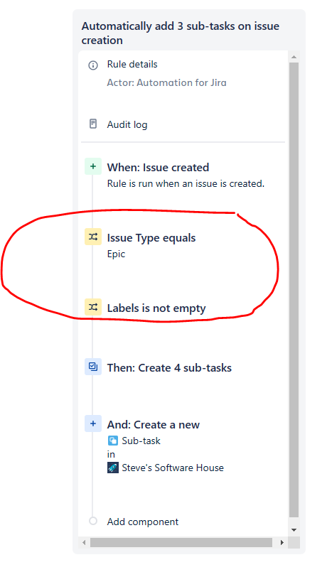 how to automate the story / task creation when cre...