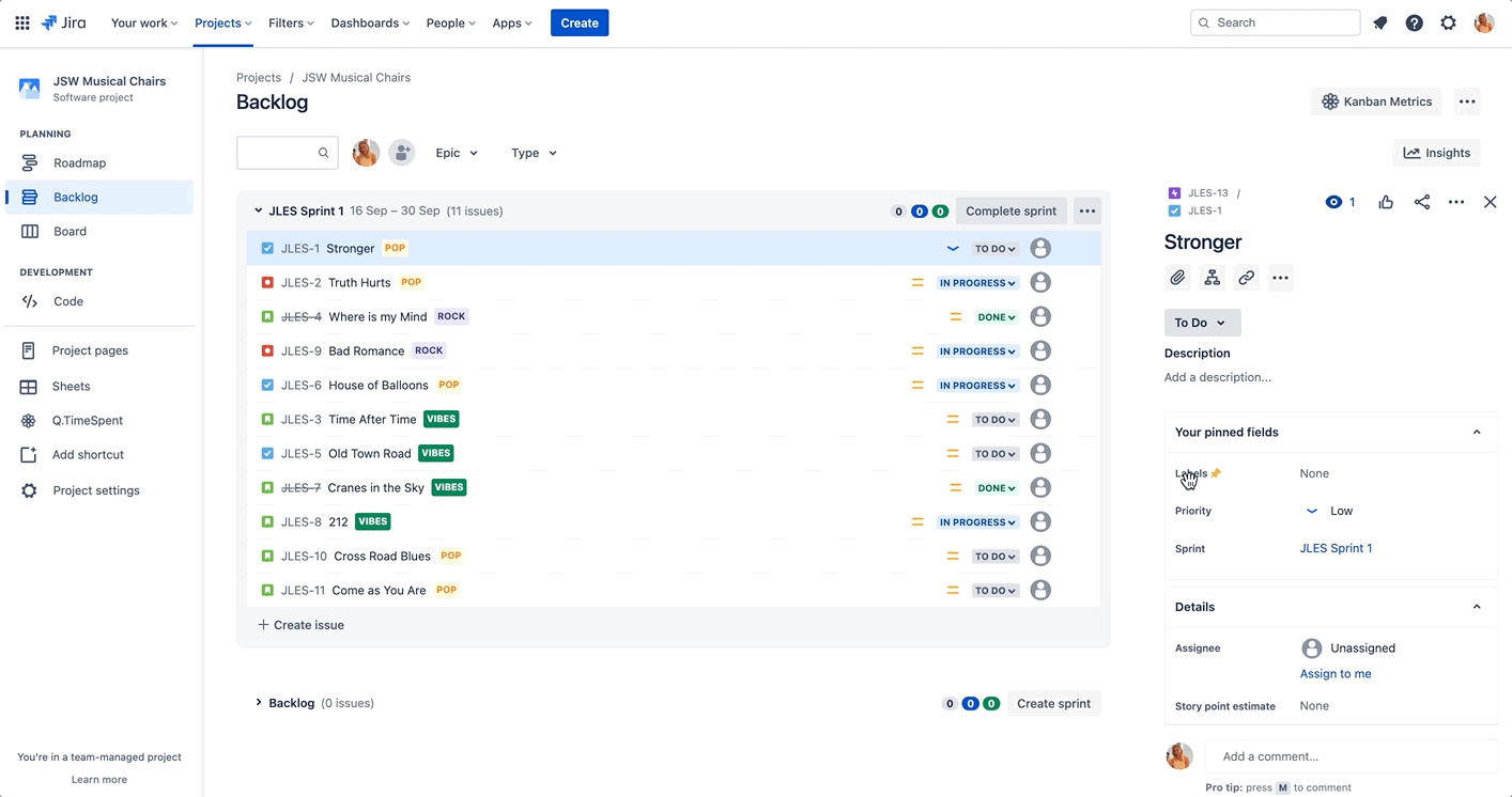 Jira Software usability improvements March 2023