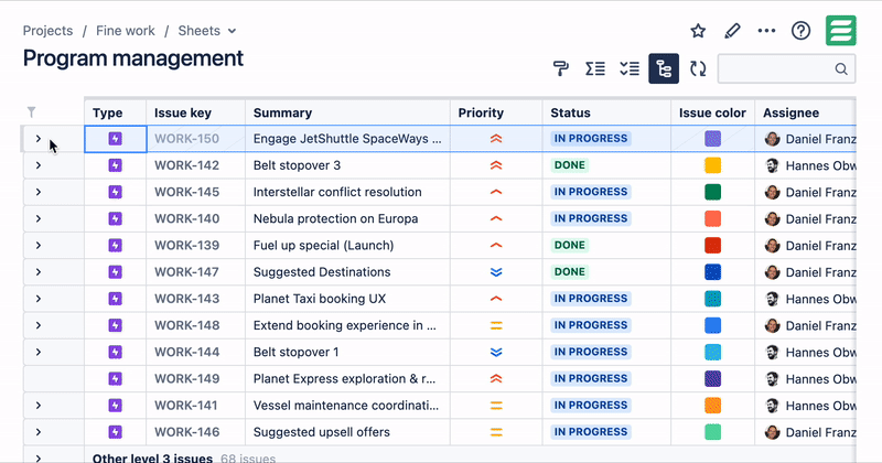Hierarchy for Jira