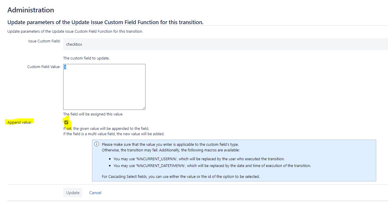 Solved: Can I set a couple of checkboxes in a field in a p...