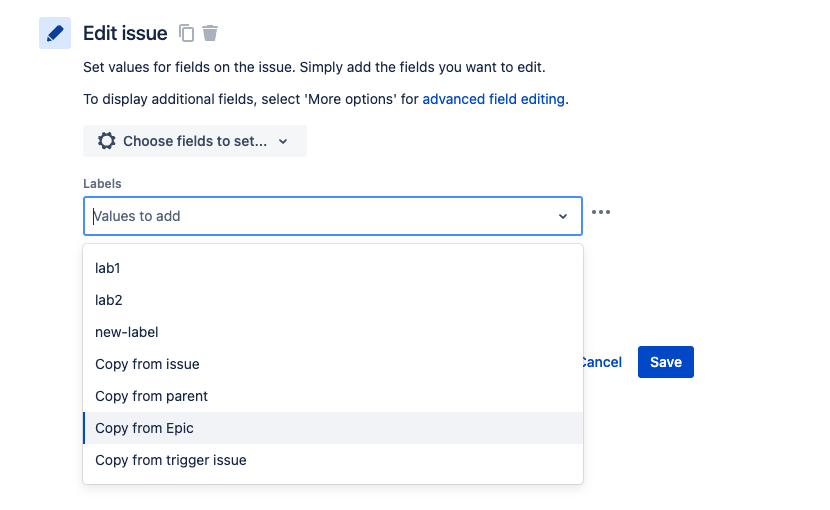 Solved: "Copy Labels from Epic issue" really a replace/syn...