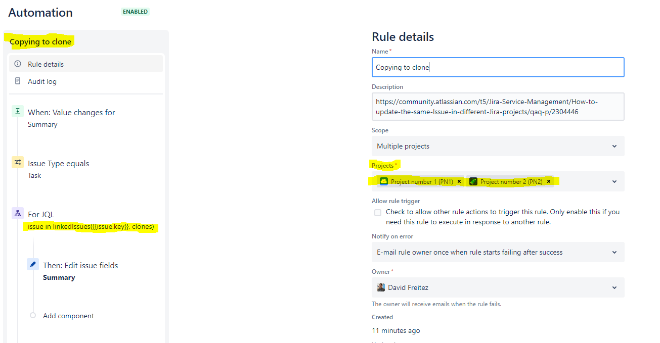 Solved: How to update the same Issue in different Jira pro...