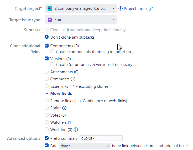 Solved: Clone JIRA Ticket using REST API?