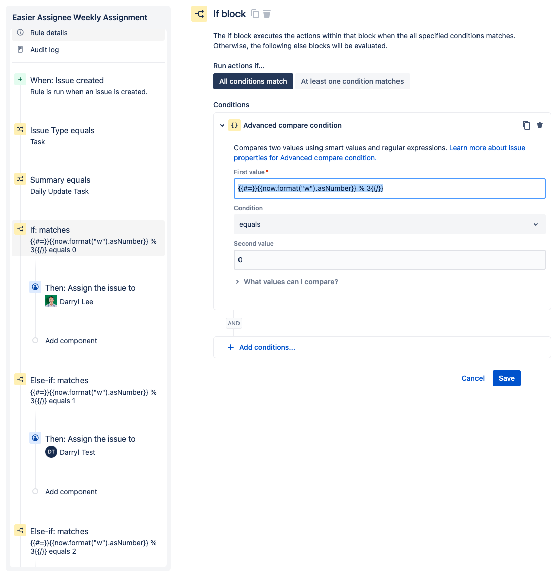 Solved: Pick a new assignee each work week for a new ticke...