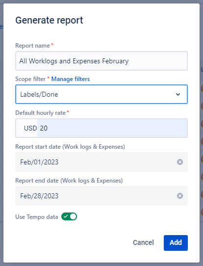How to Move Tempo Worklogs to Cost Report? - Atlassian Community