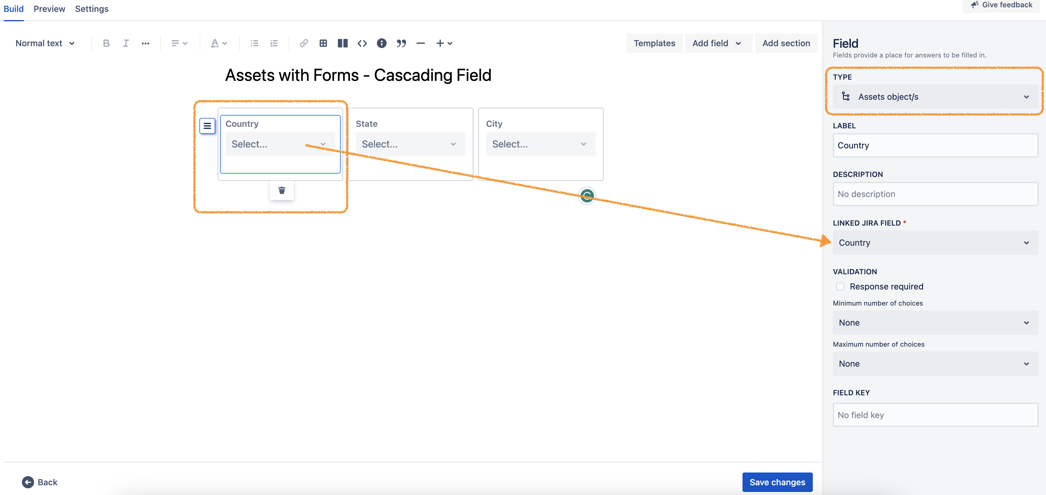 Using Cascading Fields with Forms and Assets - Atlassian Community
