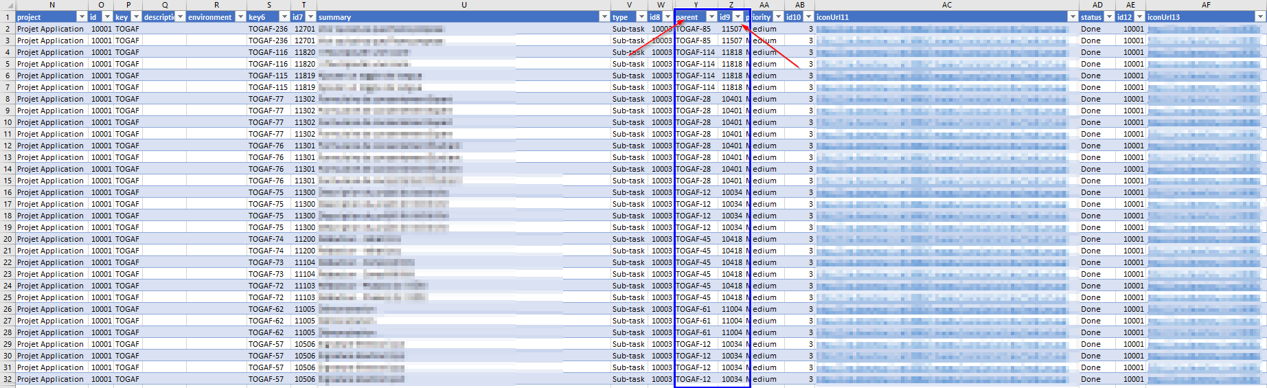 How to get the Issue Key of a Parent to show on a ...