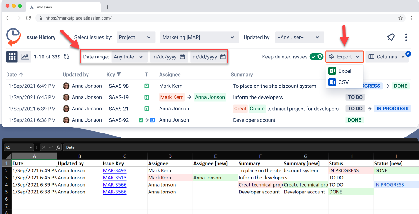 How to find Last activity date & time on the proje...