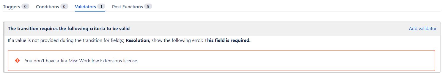 Plugin: Jira Misc Workflow Extentions error
