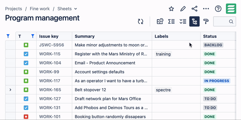 How can I write a JQL query to return both Stories...