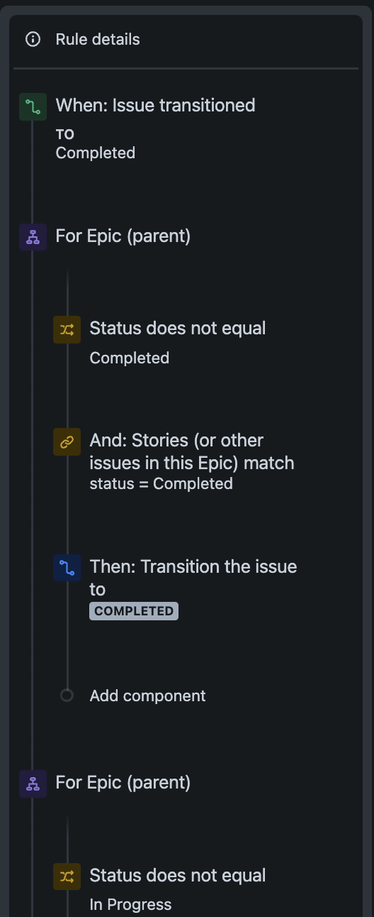 Solved: Automation: Transition Epic in tandem with child i...