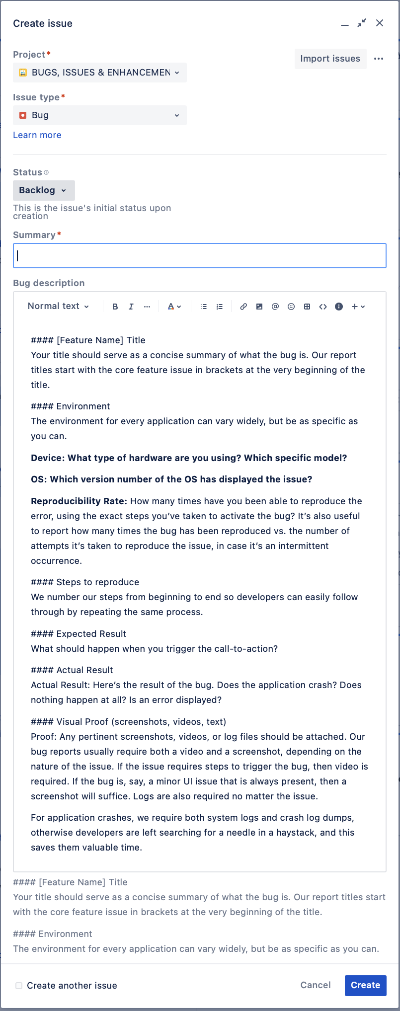 Why does my issue layout look different to others ...