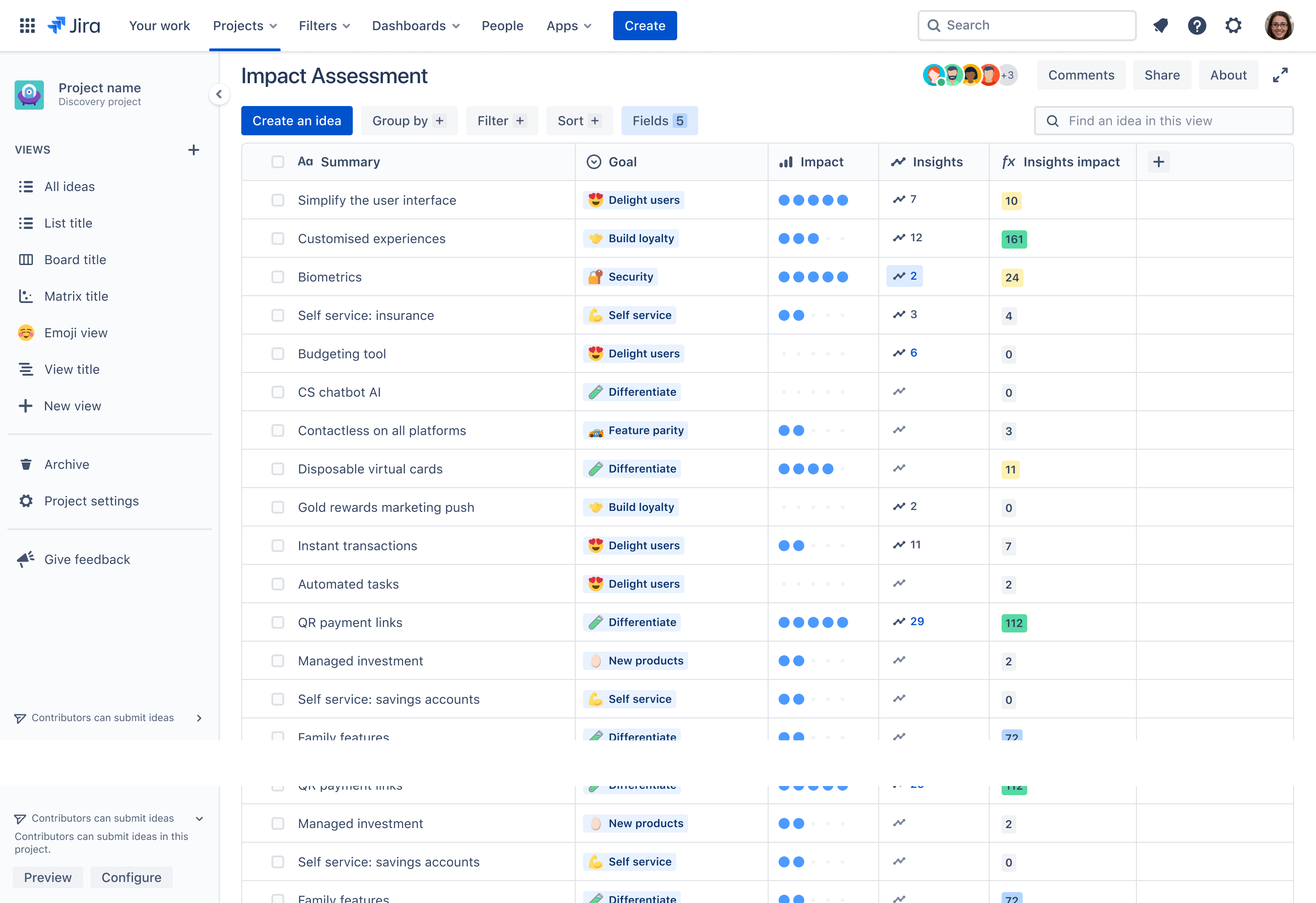 Letting contributors create ideas in a Jira Produc... - Atlassian Community