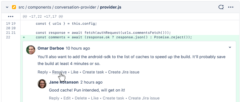 Simplify code review in Bitbucket with resolvable ... - Atlassian Community