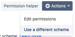 How to associate a permission scheme to a project