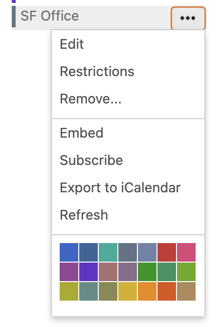 How do I change the color of an event on Team Cale...