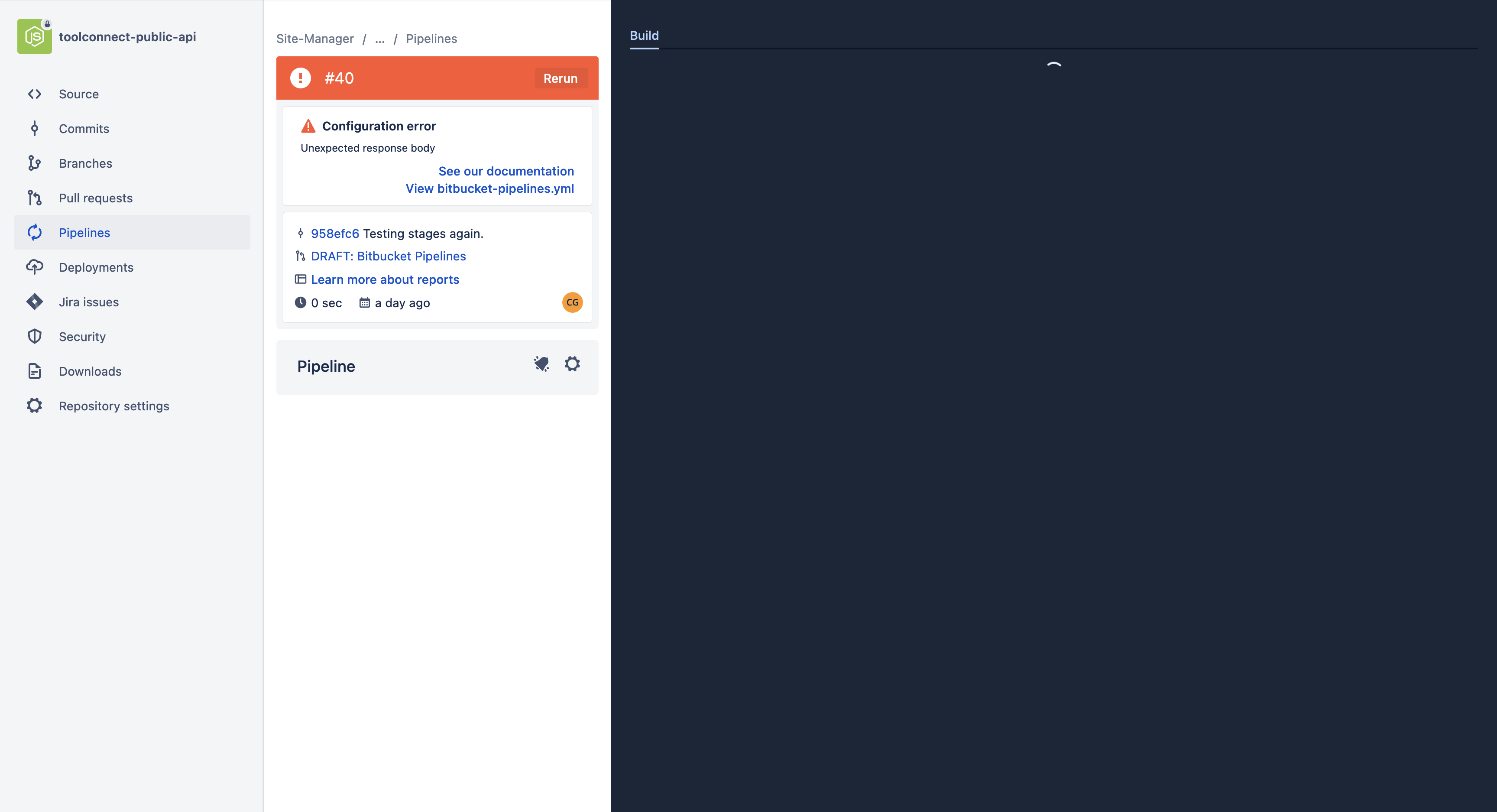 Solved: Custom Bitbucket Runner - Error using stages in bi...