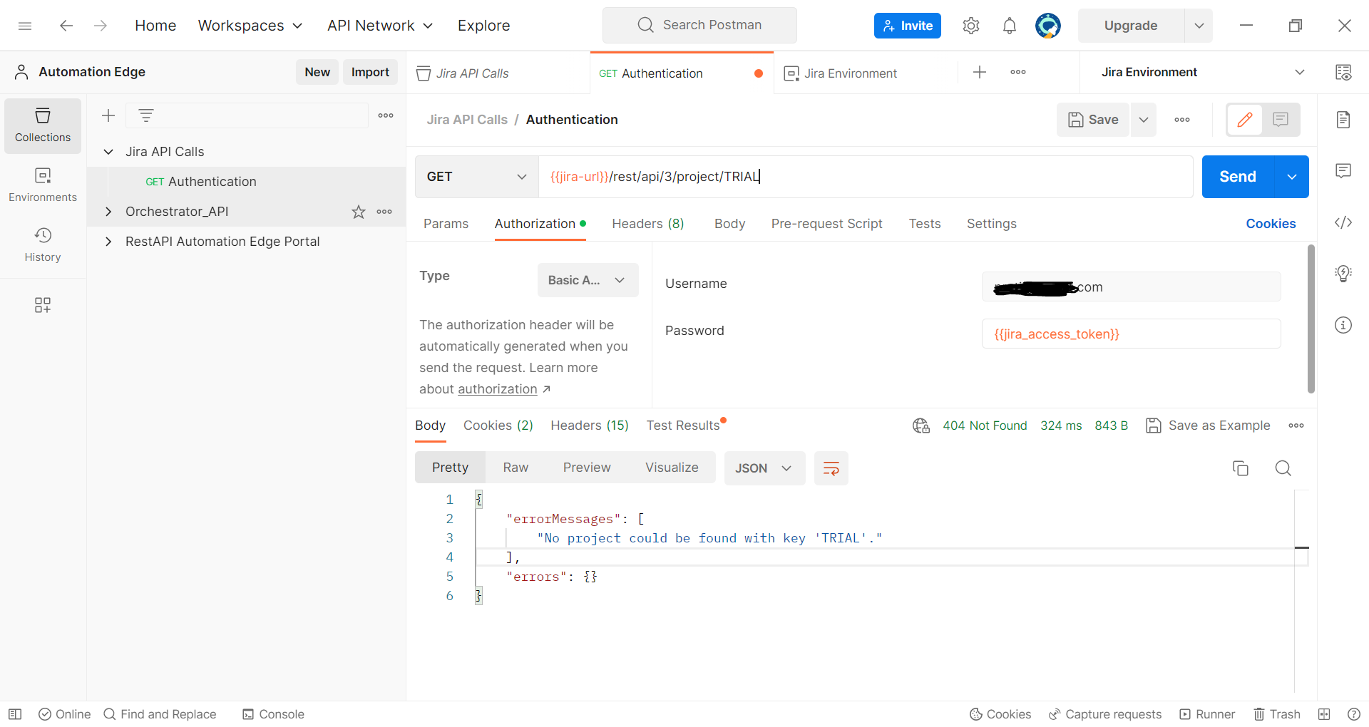 Solved: API call to view project shows "No project could b...