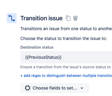 Solved: Automation should block status change