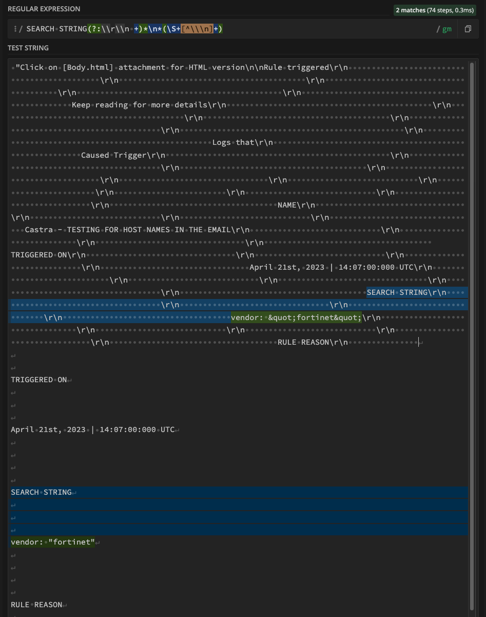 message.extract, regex and line breaks (oh my!)