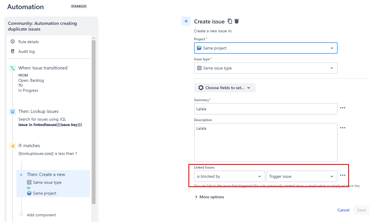 Solved: Automation creating duplicate issues