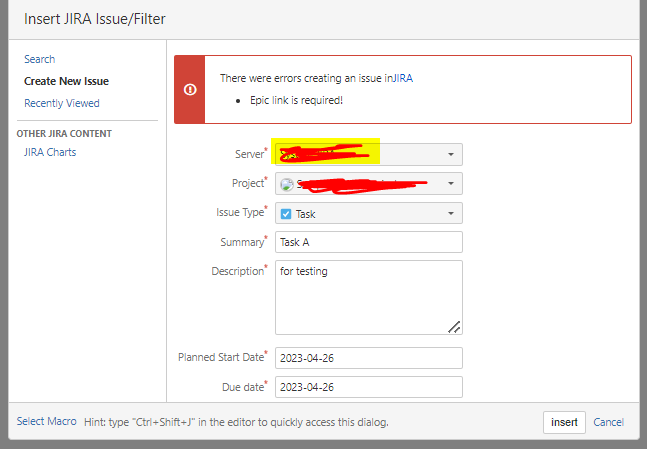 Solved Cant Create Jira Issues From Confluence Cloud