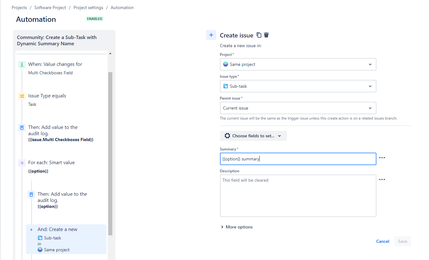 Solved: Create a Sub-Task with Dynamic Summary Name