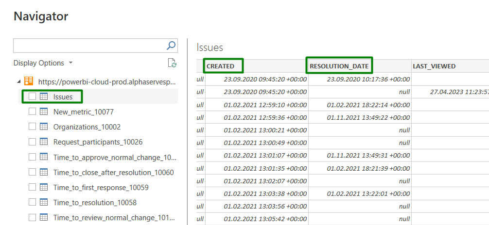 date and time field in database