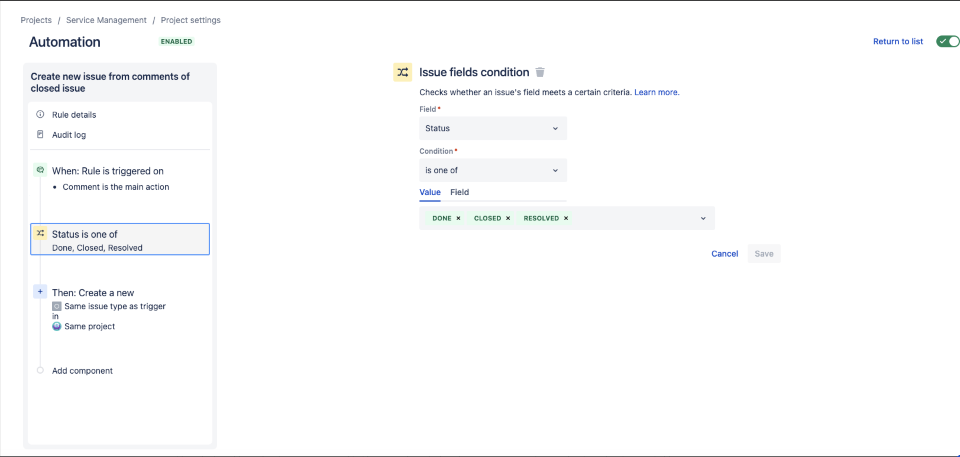 How to use automation (A4J rule) to create a new i... - Atlassian Community