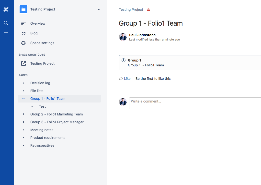 Confluence groups