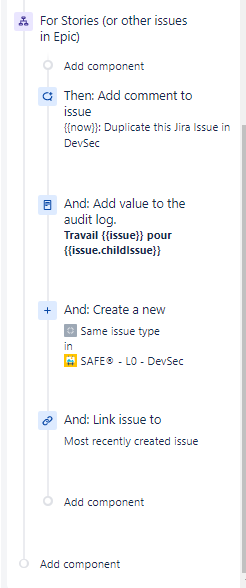 How can I create the same structure Epic + Child b...