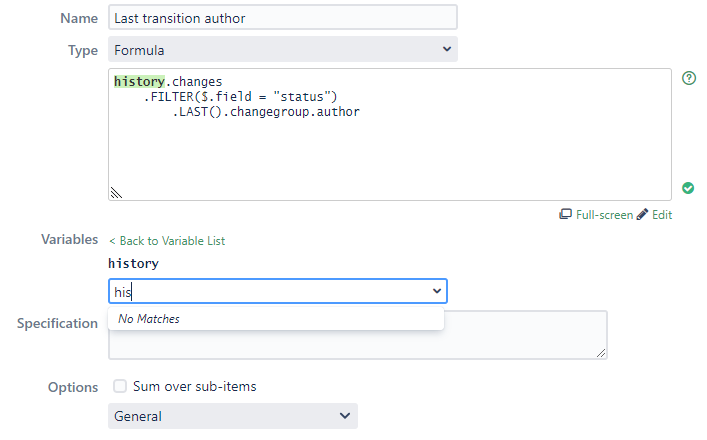 Solved: JIRA Structure Formula - Last Transition Author