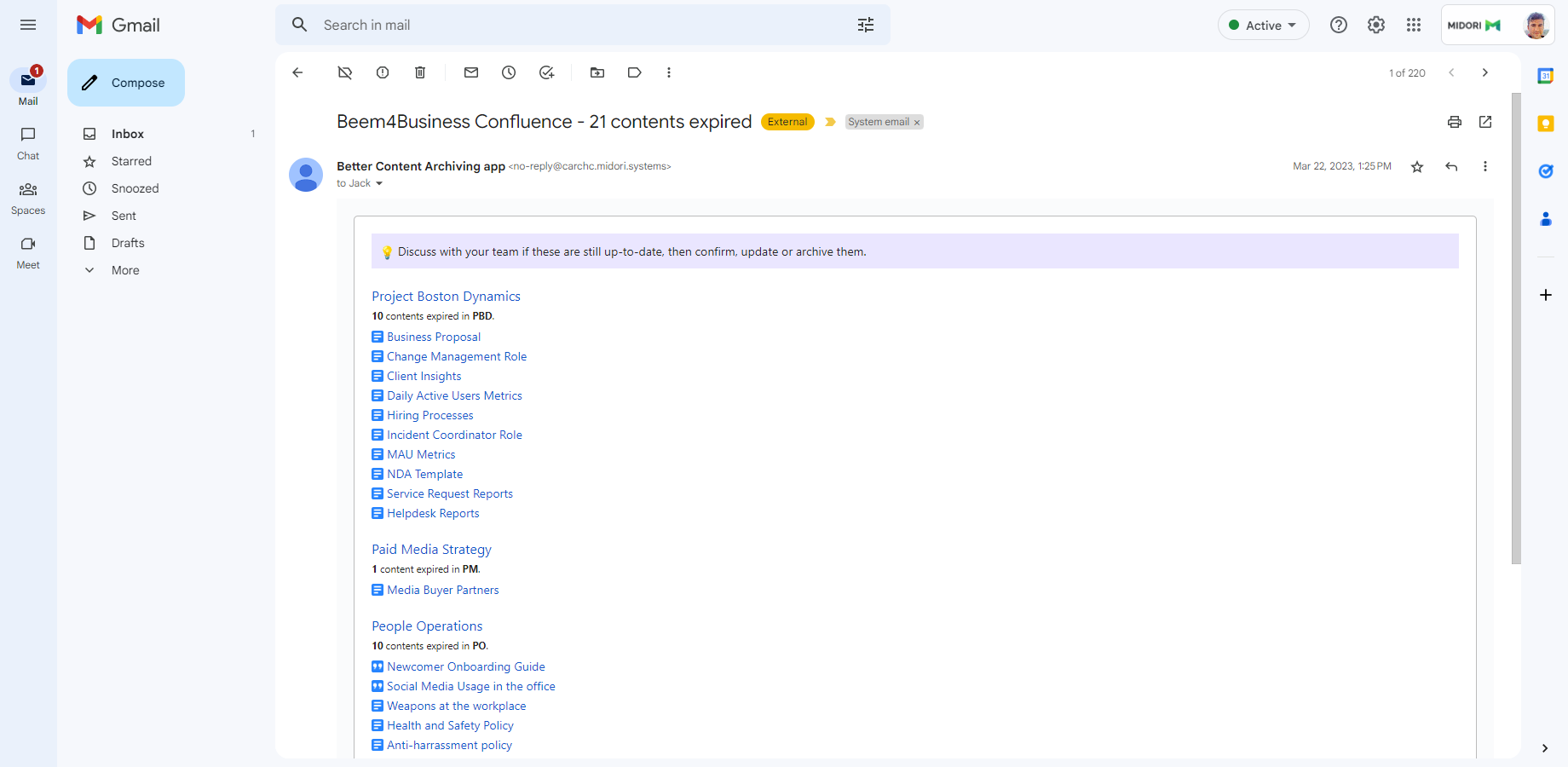 Confluence Global Automation Generating Loads Of E