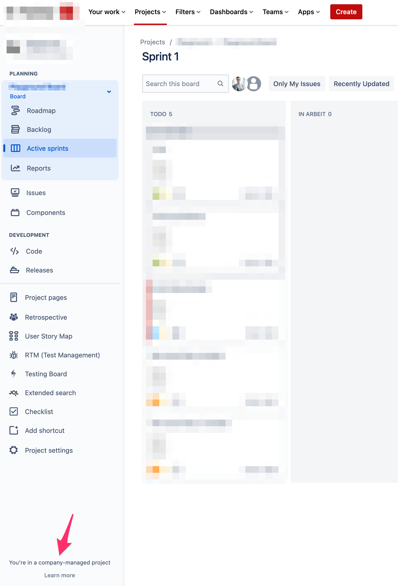 Different types of Projects