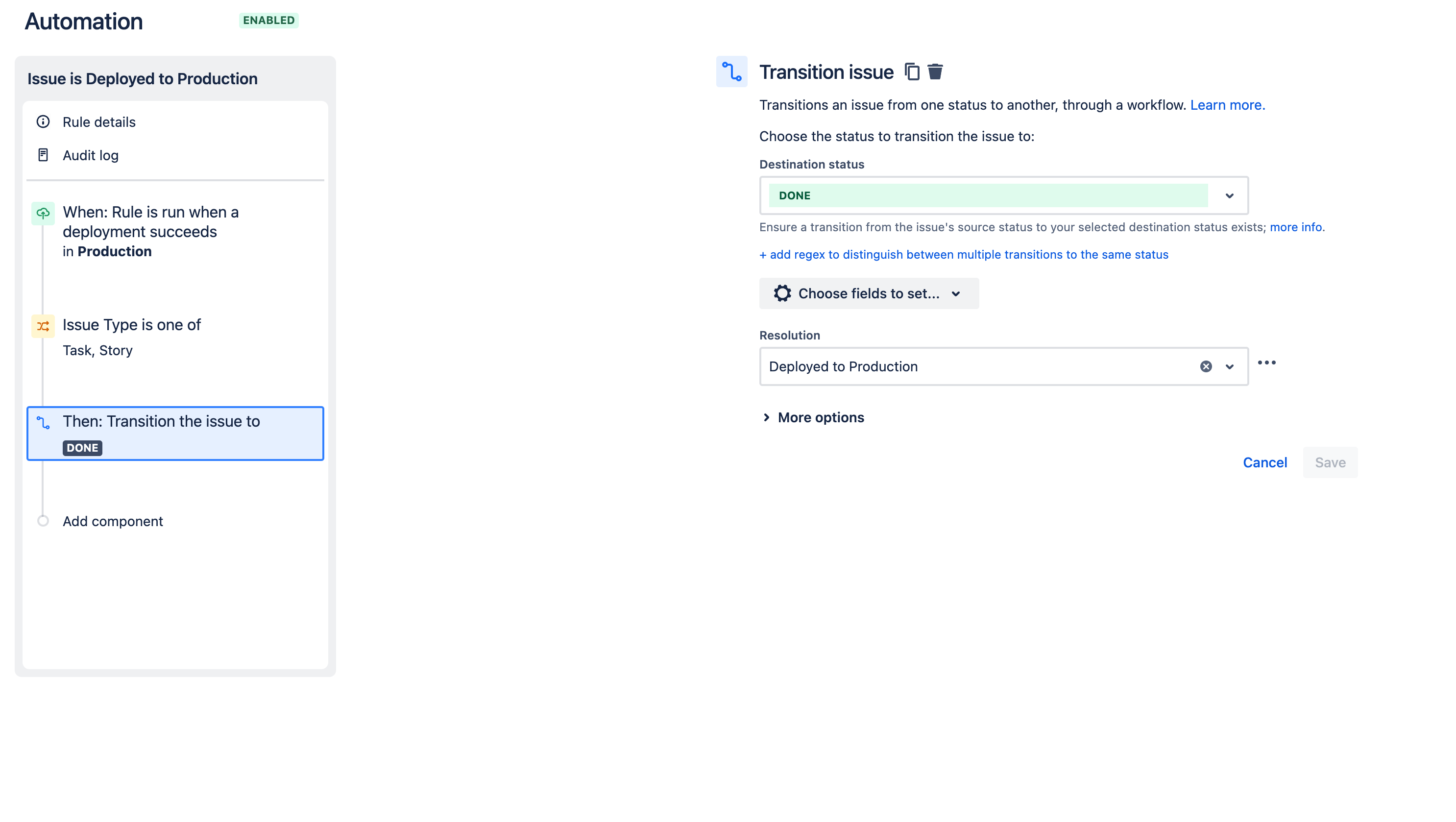 Automation Set Resolution When Deployed To Produ