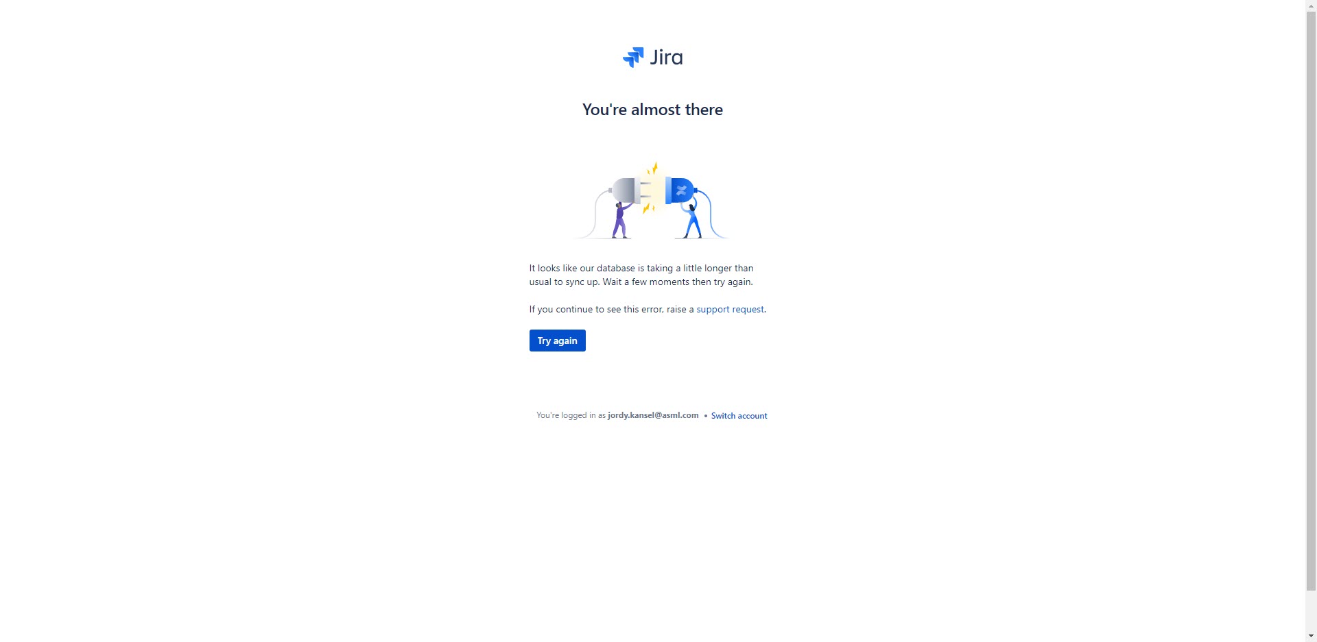 Jira database sync issue