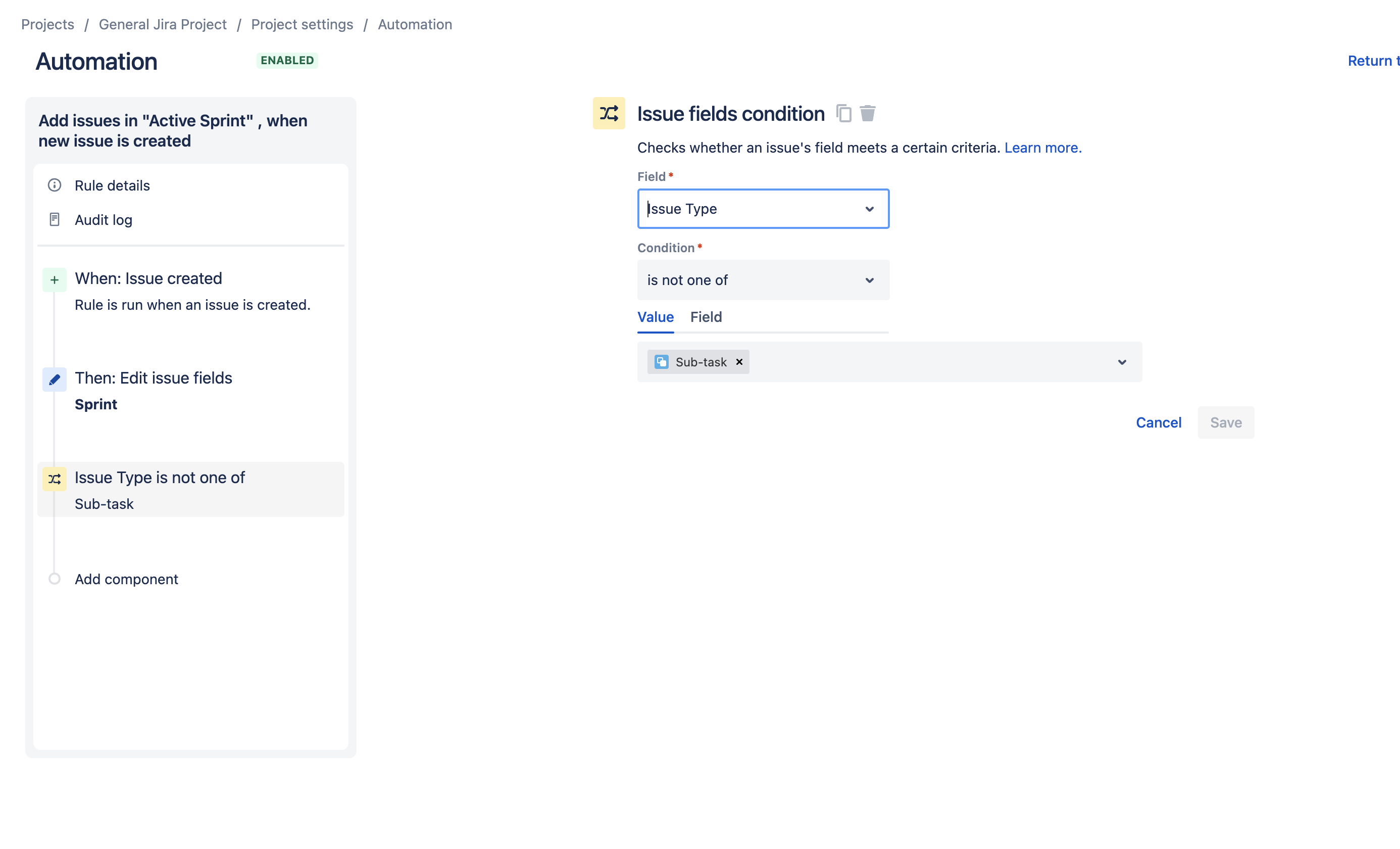 Solved: Automation error: Subtasks cannot be associated to...