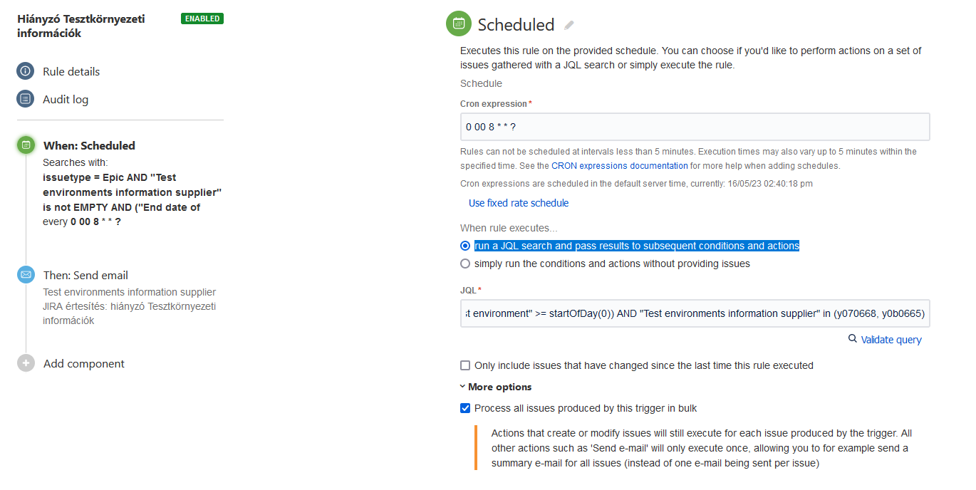 Scheduled email notification with automation using...
