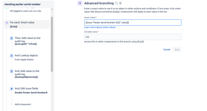 Selecting multiple object assets in insight object...