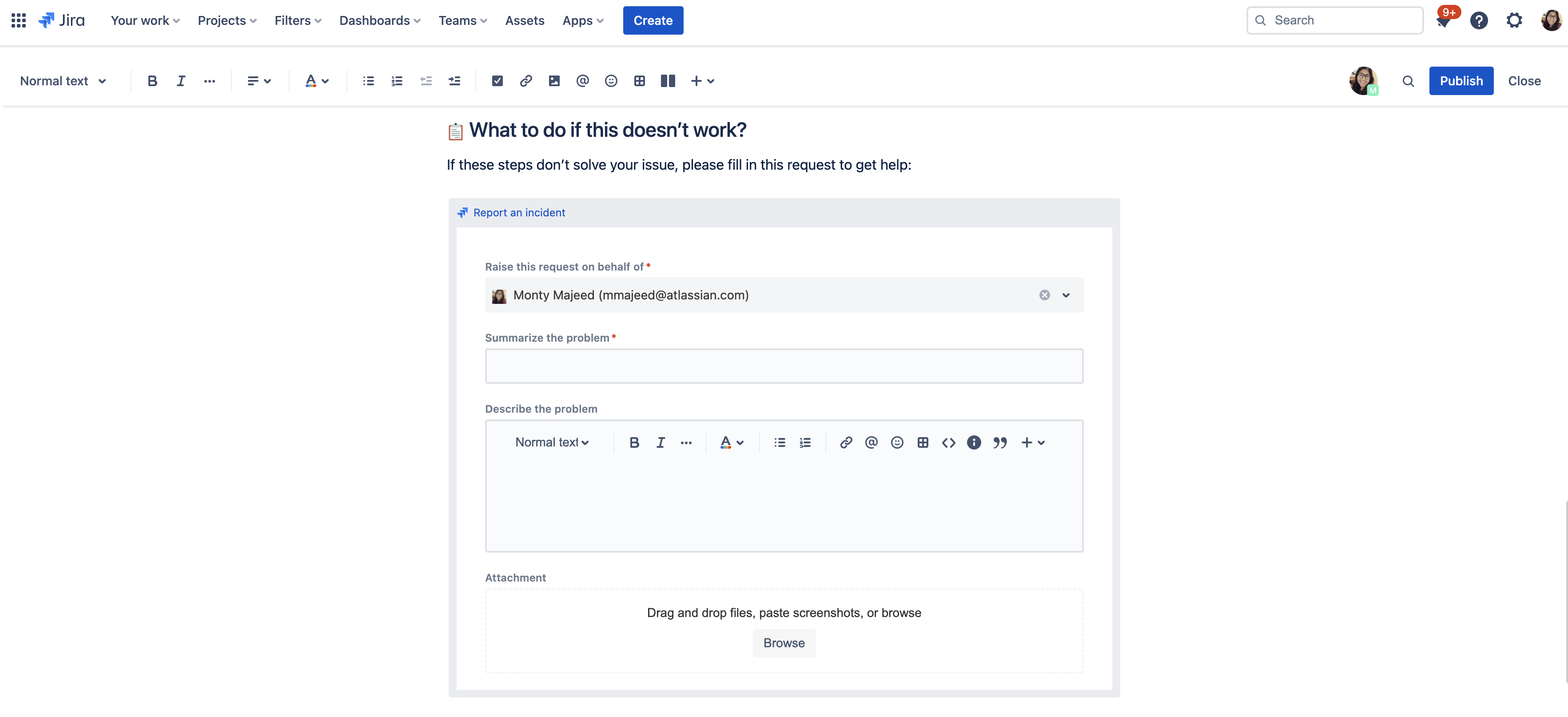 Embed request forms, portals, and articles into Co... - Atlassian Community