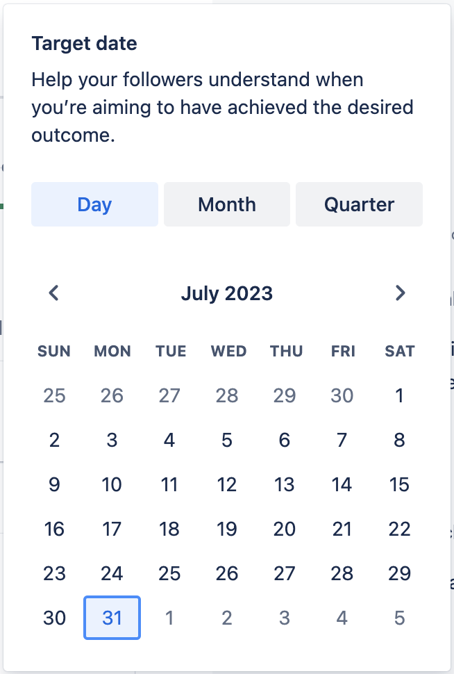 Solved: Atlas-style date field (specific date, month, quar...