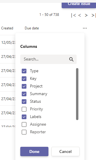How to add Columns in Jira Cloud on Microsoft Team...