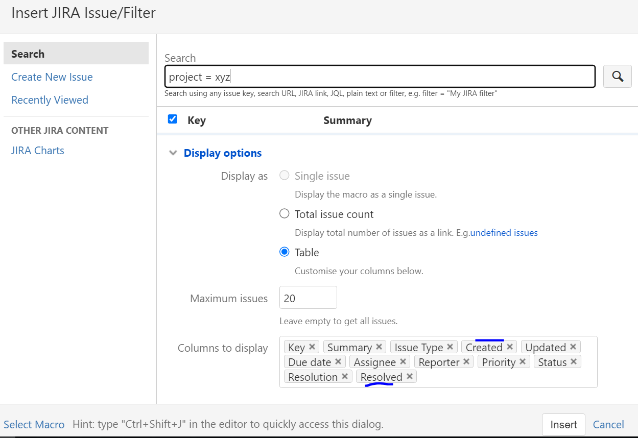 How to access "Resolution Time" in confluence for ...