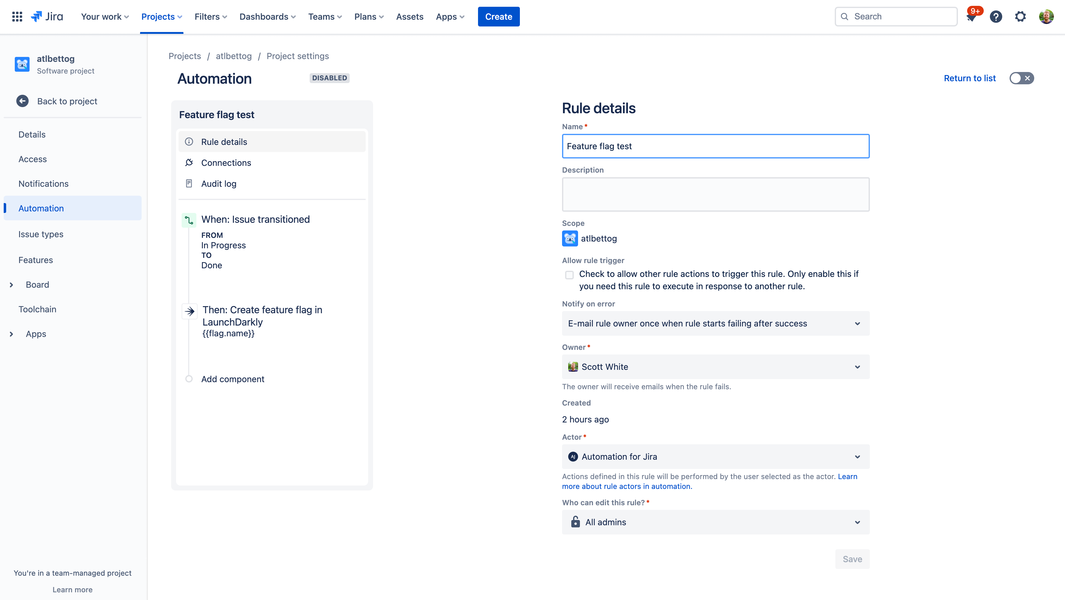 Plug Into Jira: Keep track of feature flags with Jira Software