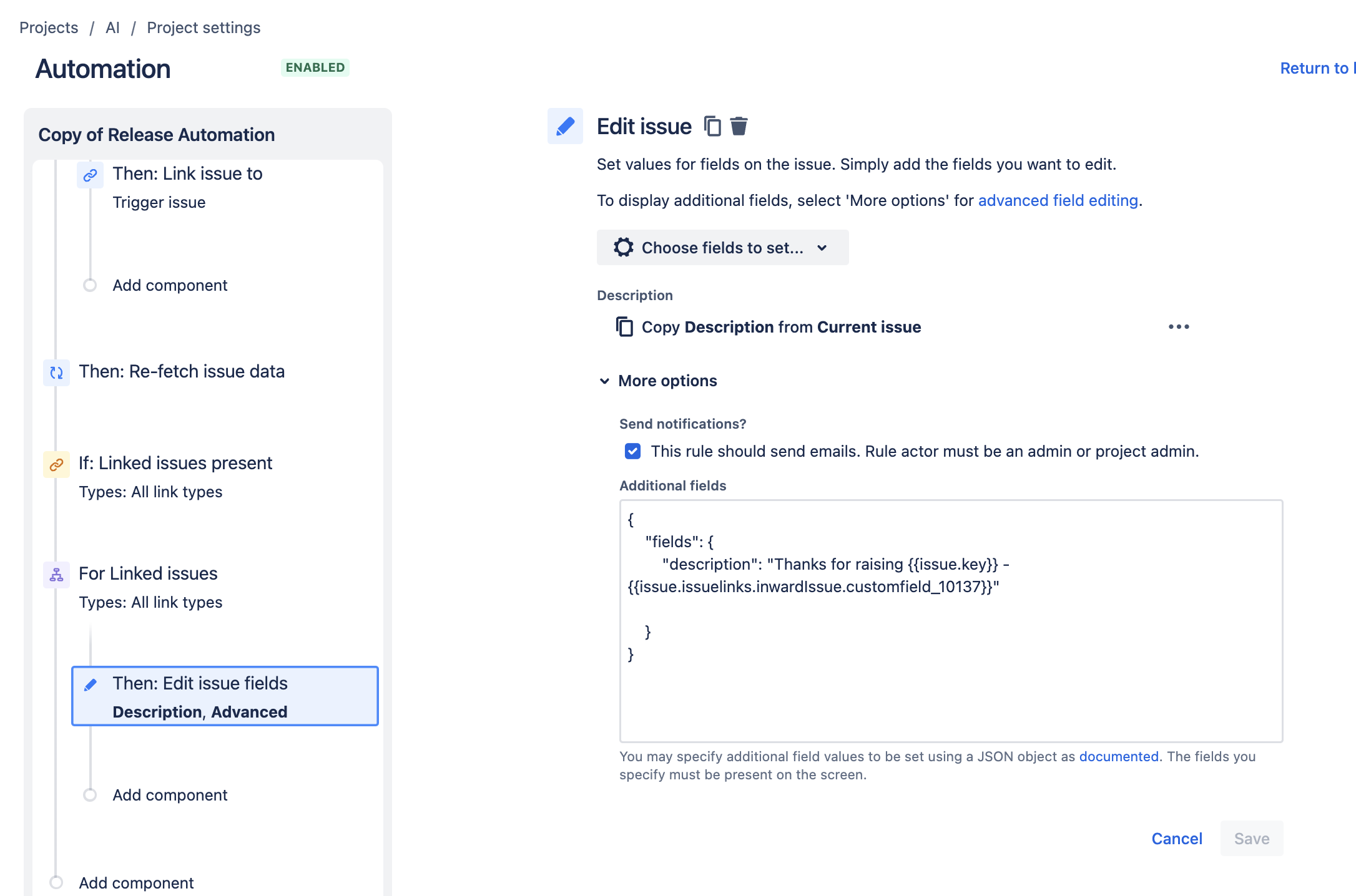 Copy customfield from linked issue to Trigger issu...