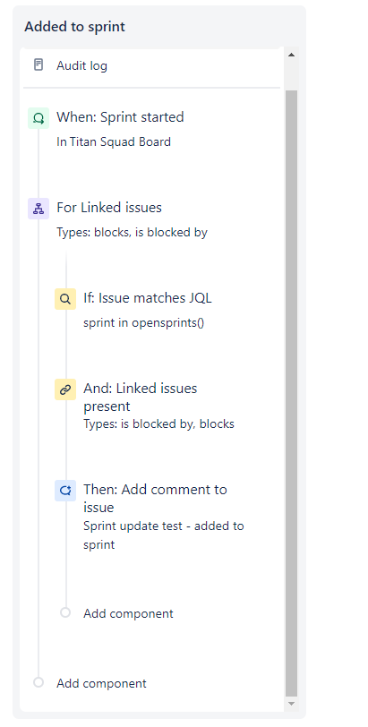 Sprint update automation