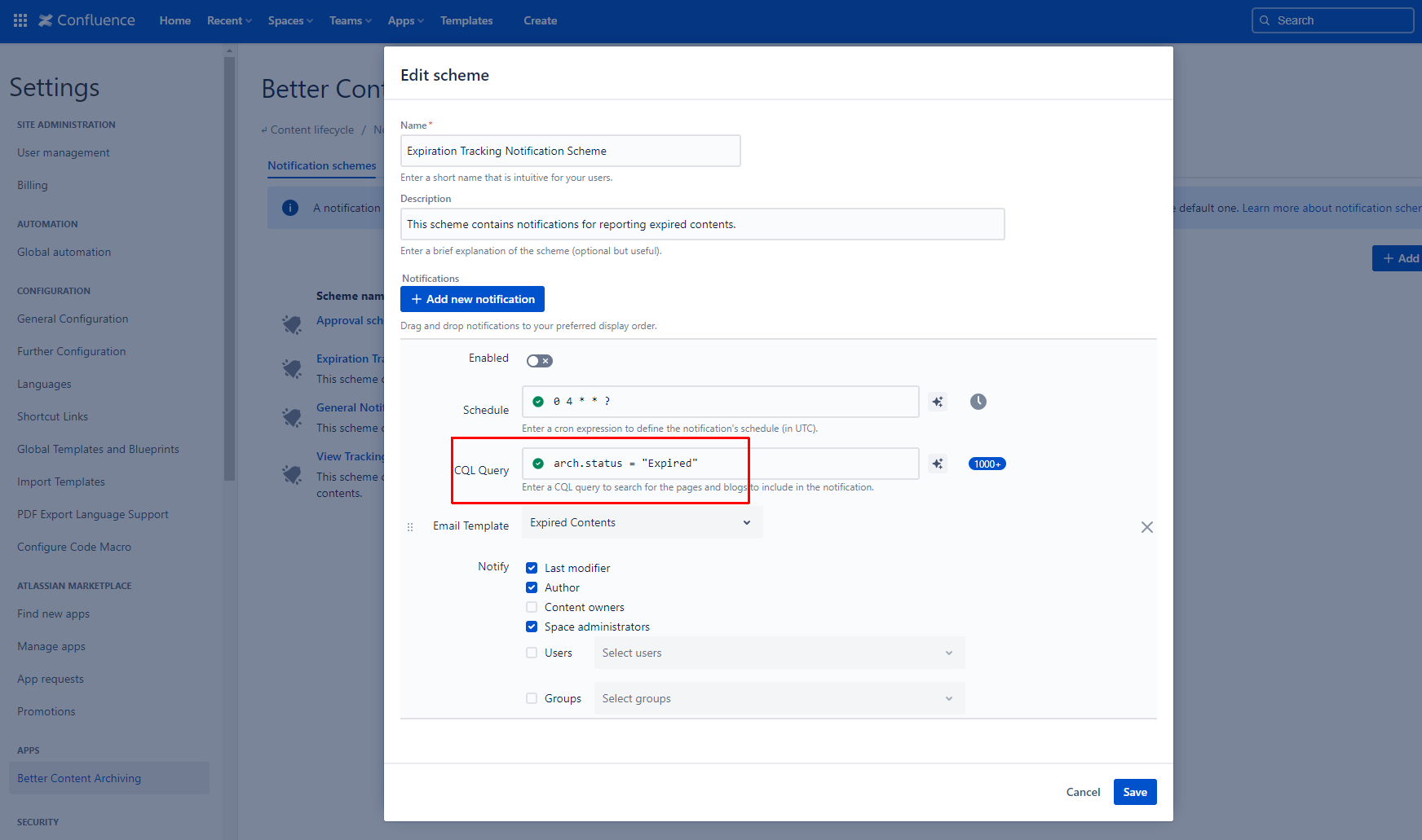 Solved: How to setup a automatic mail notification to conf...